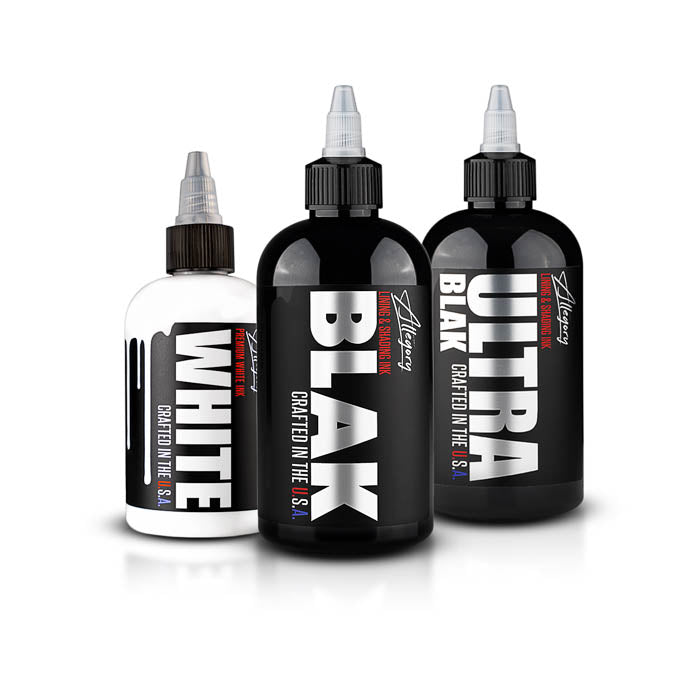 Allegory Black and White Tattoo Inks | Smooth, Rich and Consistent ...