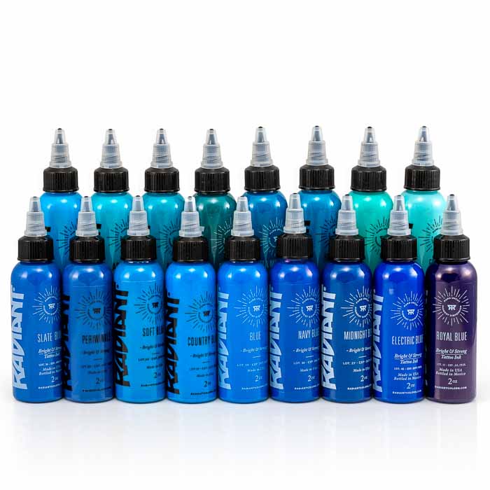 Radiant Colors - Blue Inks – The Needle Parlor